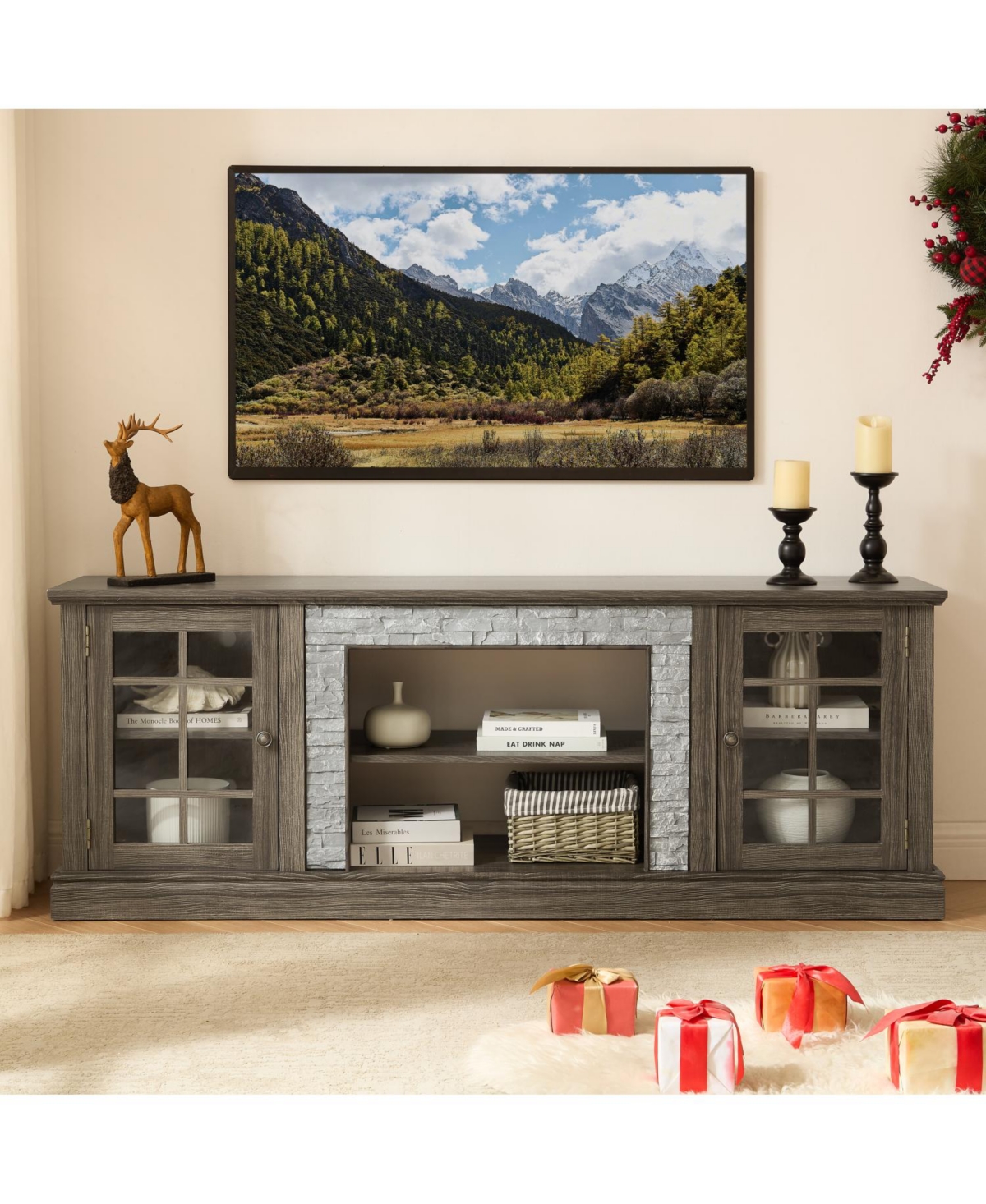 Click here for Streamdale Furniture 70" Modern Grey Tv Stand... prices