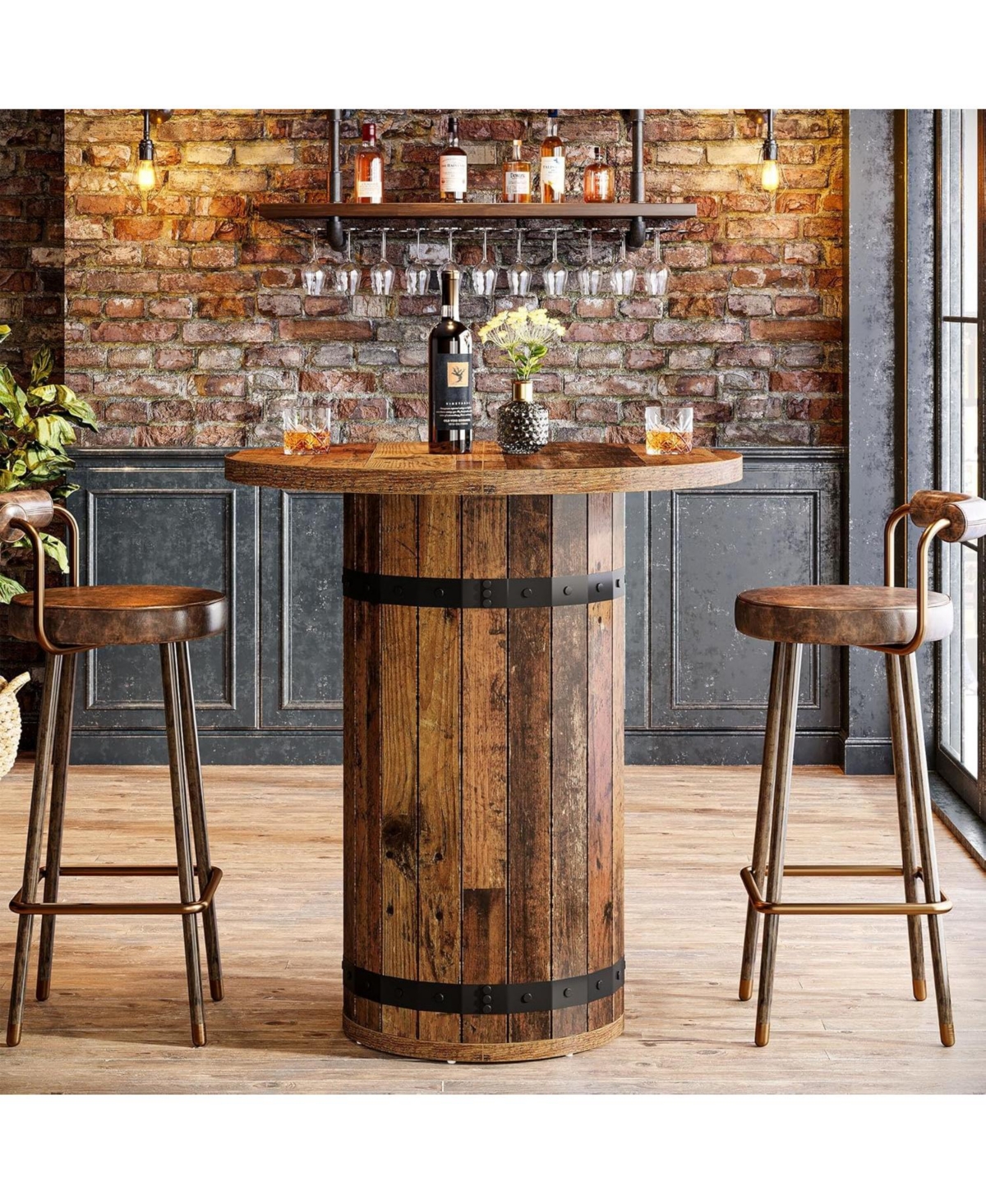 Click here for Tribesigns Round Bar Table  39.4-Inch Bar Height... prices