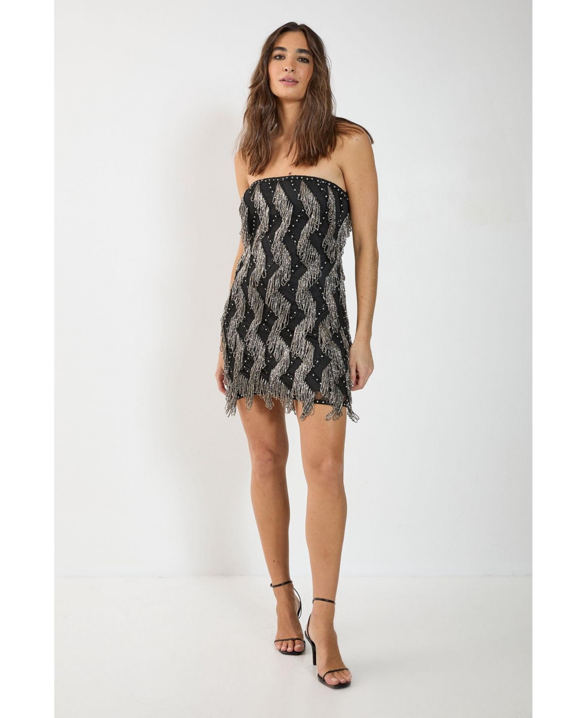 Click here for Nasty Gal Womens Tassel Embellished Bandeau Mini D... prices