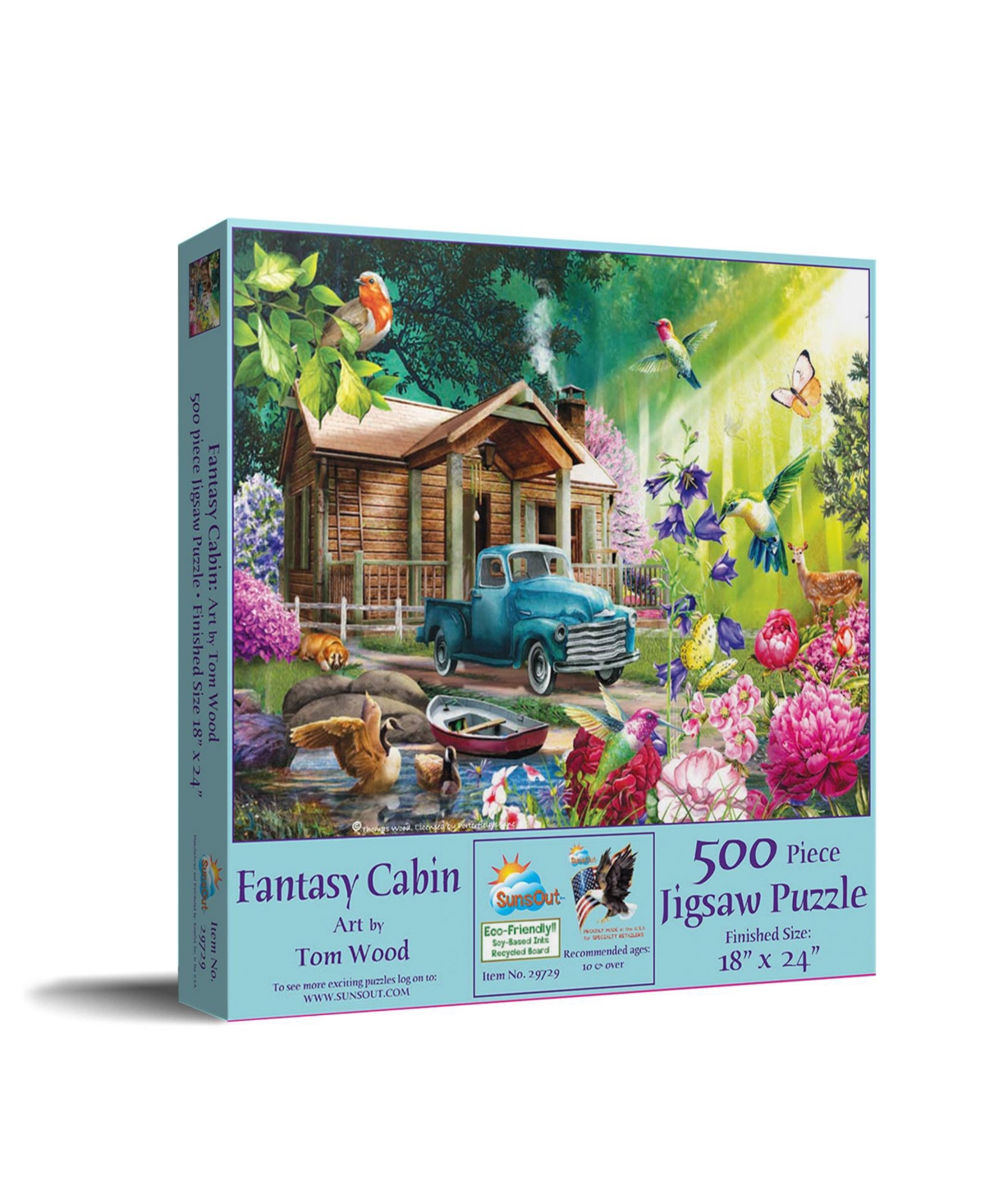 Click here for SunsOut Fantasy Cabin 500 piece Jigsaw Puzzle for... prices