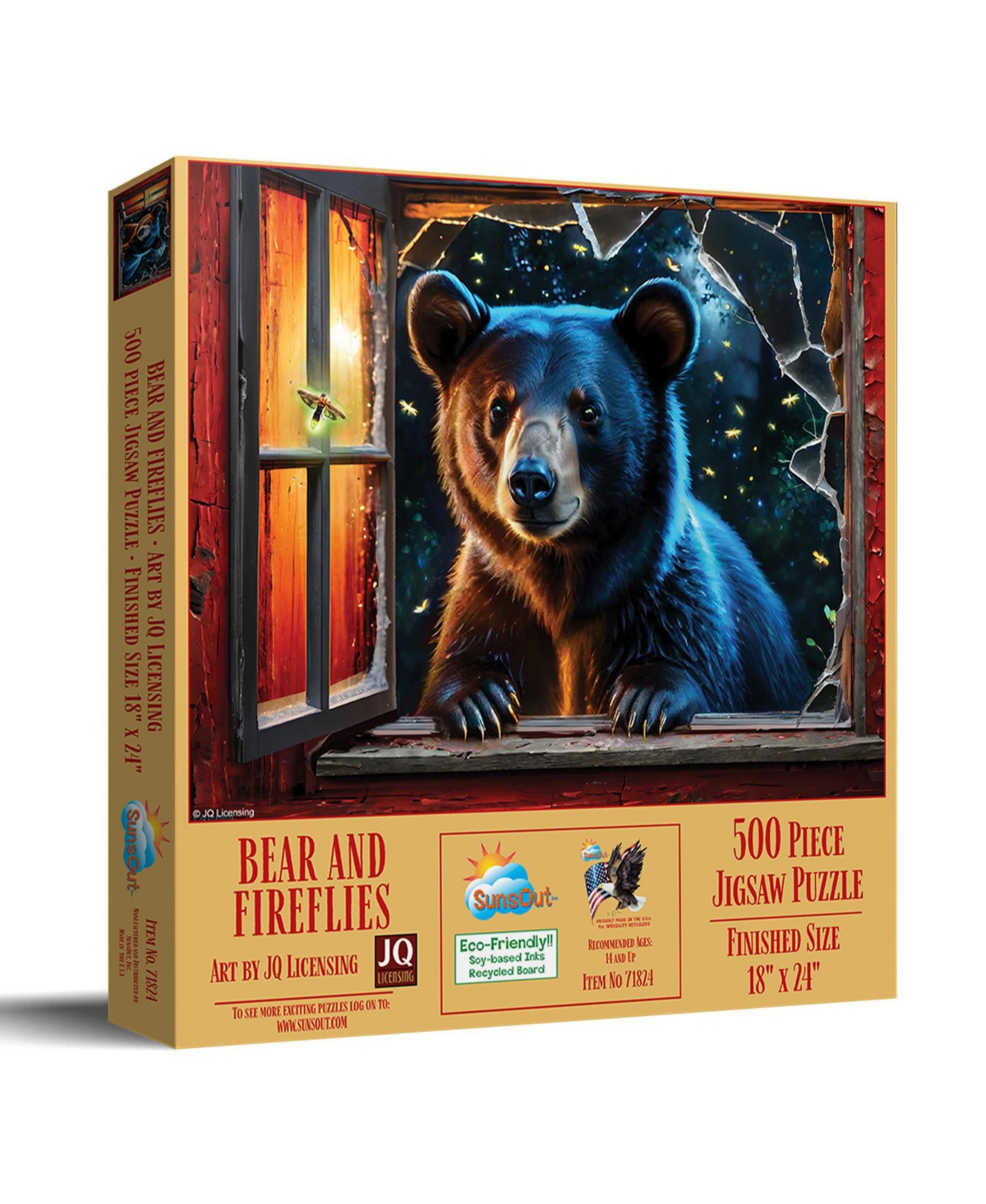 Click here for SunsOut Bear and Fireflies 500 piece Jigsaw Puzzle... prices