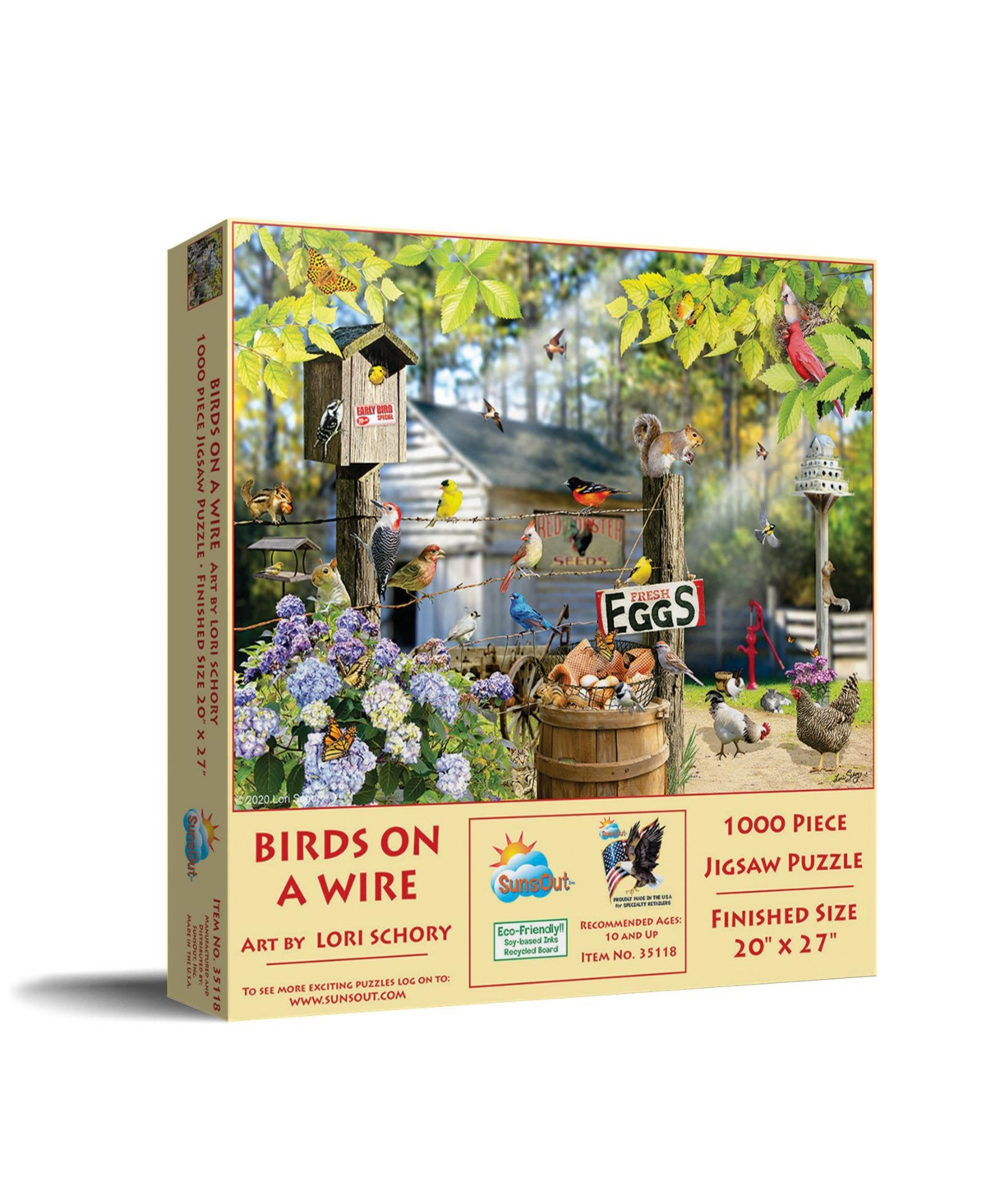Click here for SunsOut Birds on a Wire 1000 piece Jigsaw Puzzle f... prices