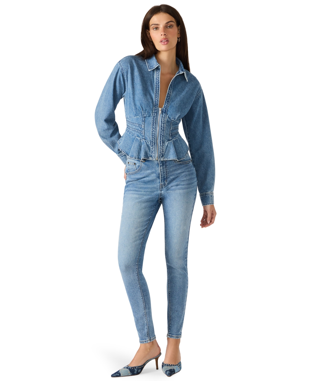 Click here for Steve Madden Womens Aria Corset Waist Top - Chloe... prices