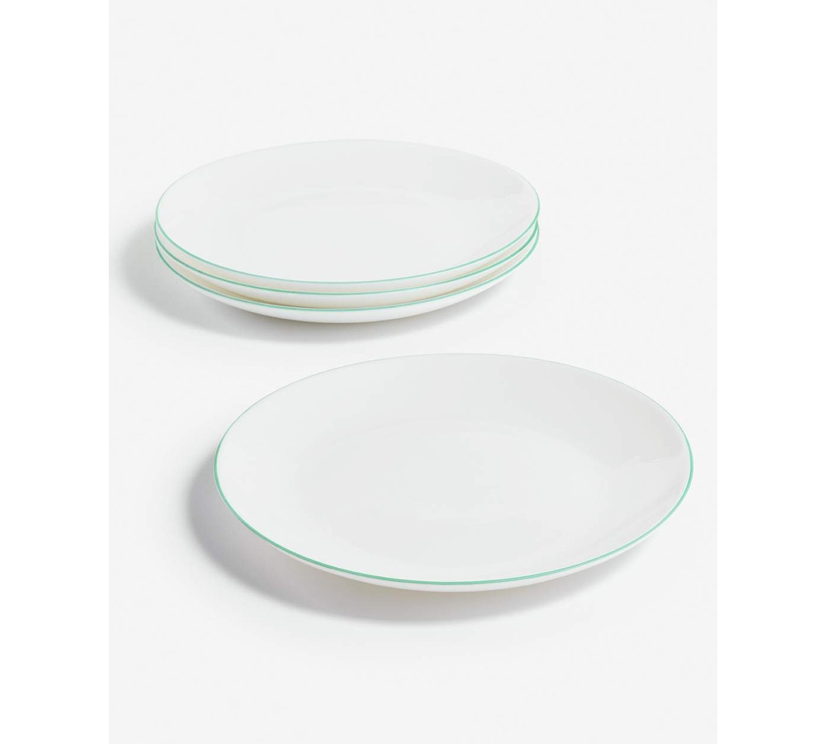 Click here for Arch Studio Opal Glass Rim Salad Plates  Set of 4... prices