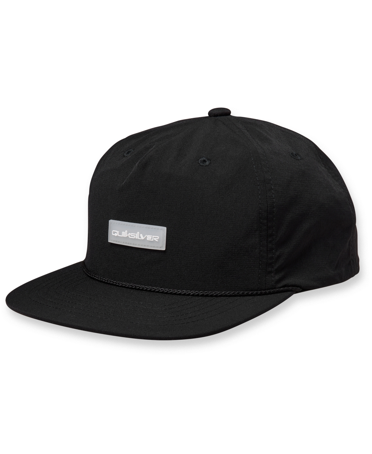 Click here for Quiksilver Mens 5-Panel Flat Brim Hat - Black prices