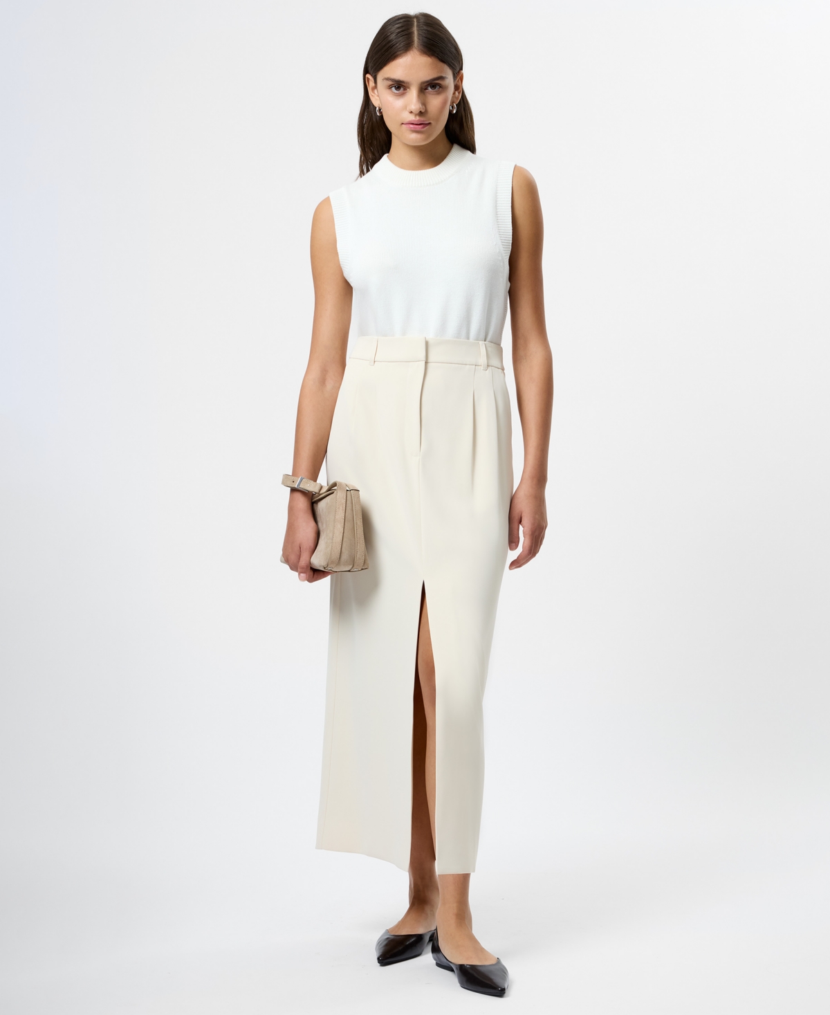 Click here for French Connection Womens Harry Suiting Midi Skirt... prices