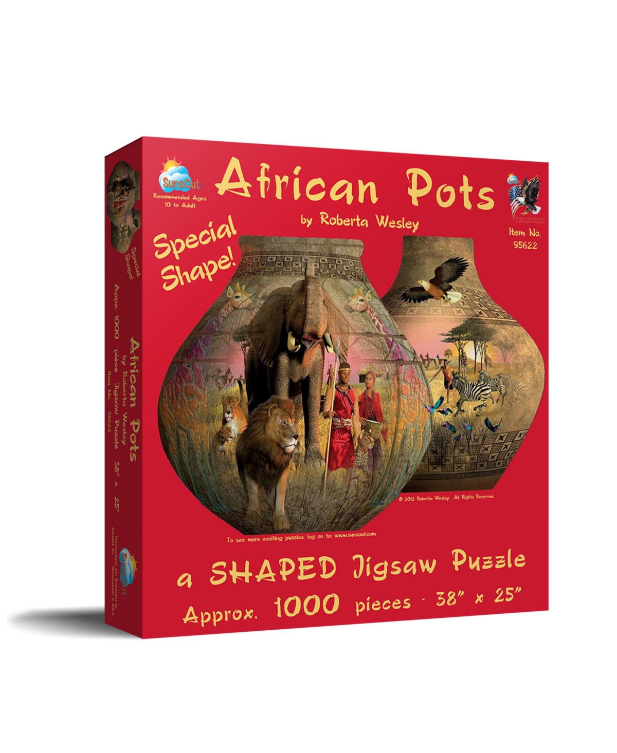 Click here for SunsOut African Pots 1000 piece Jigsaw Puzzle for... prices