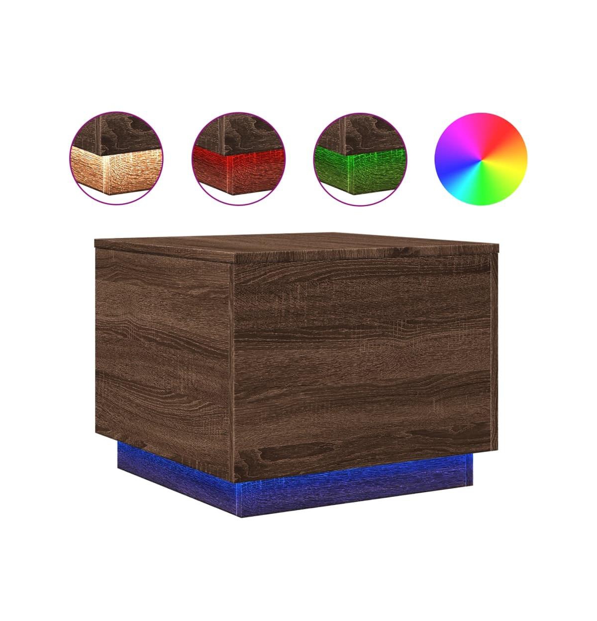 Click here for vidaXL Coffee Table Brown Oak Engineered wood 19.7... prices