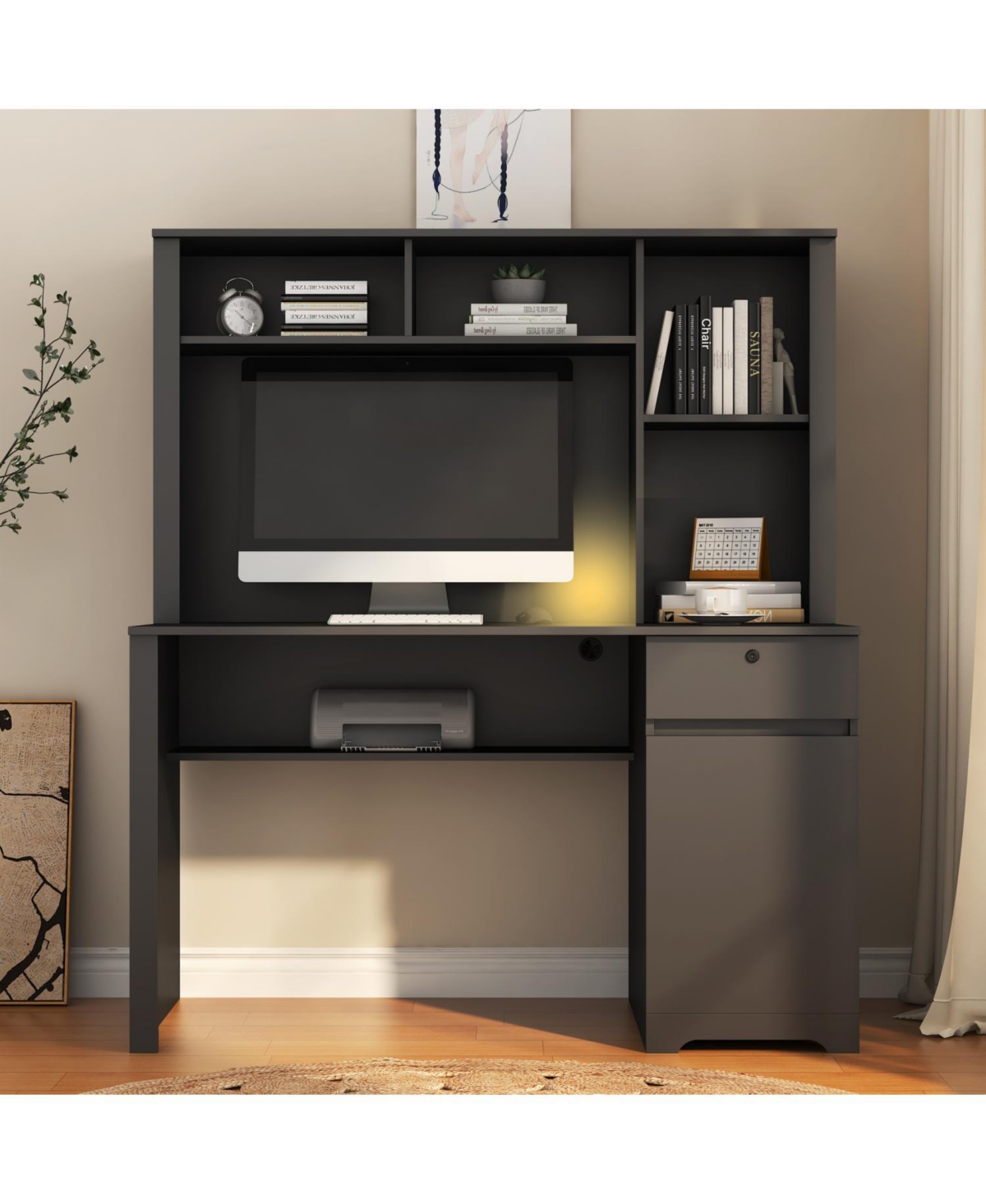 Click here for Streamdale Furniture Computer Desk with Hutch Draw... prices