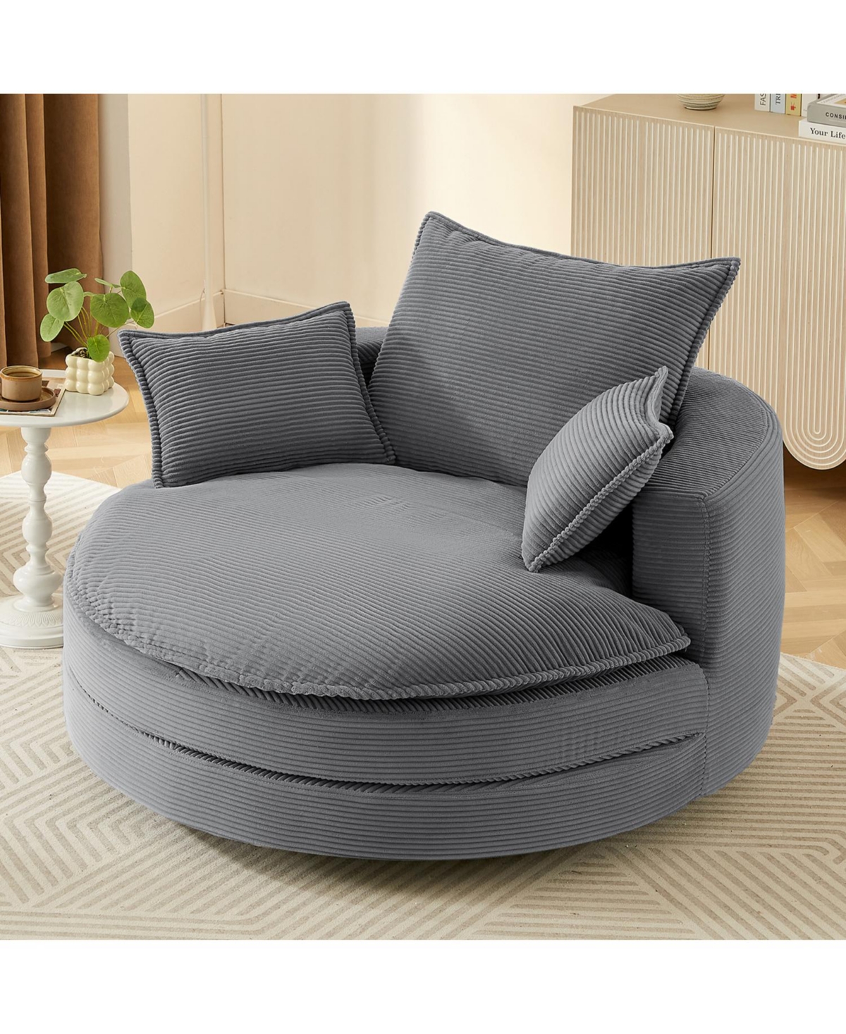 Click here for Streamdale Furniture Swivel Barrel Chair with Pill... prices