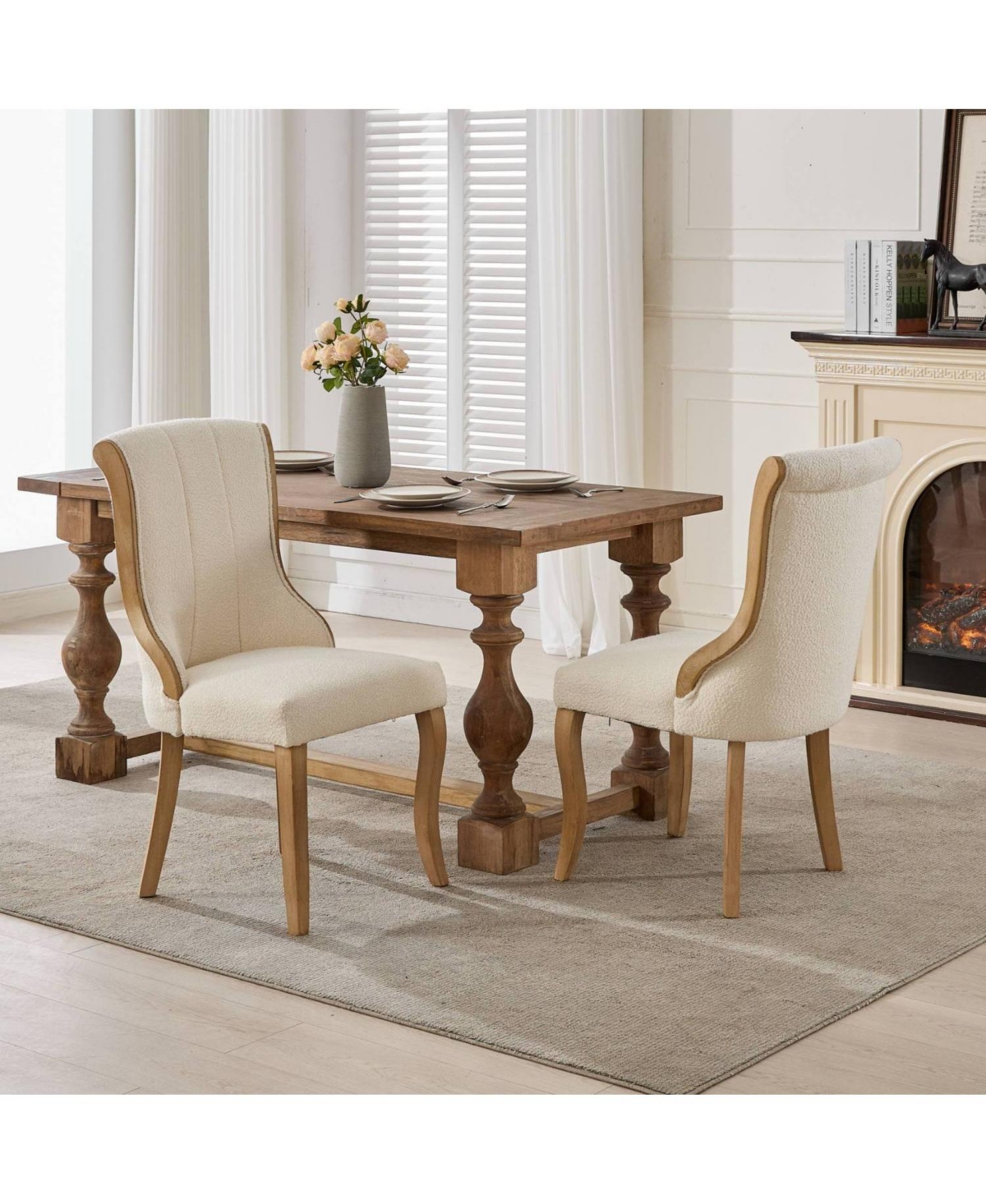 Click here for Streamdale Furniture Snow Velvet Dining Chairs  Be... prices