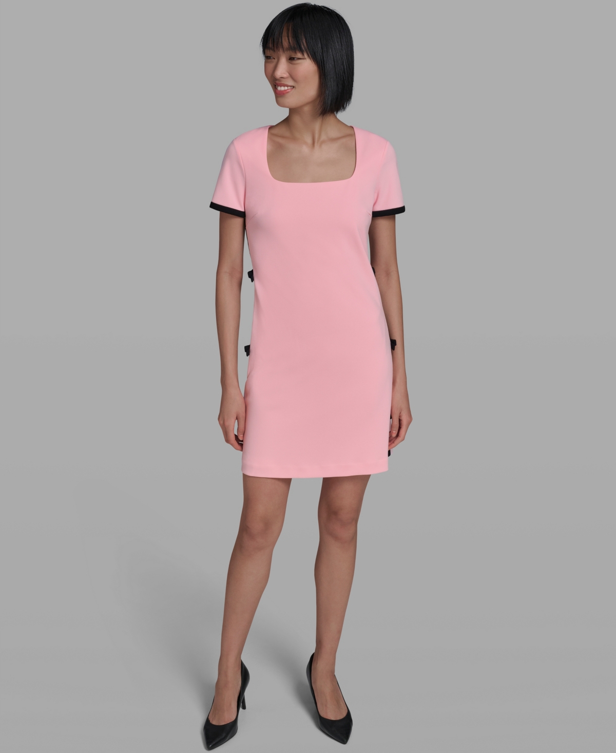 Click here for Karl Lagerfeld Paris Womens Bow Trim Scuba Crepe S... prices