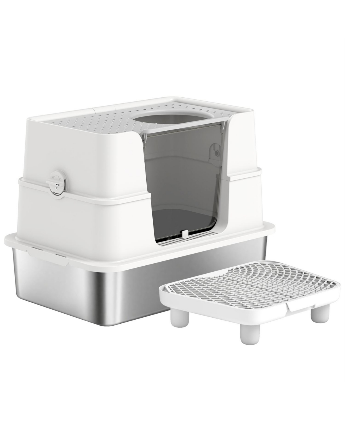 Click here for Aostirmotor Modern Stainless Steel Litter Box Cabi... prices