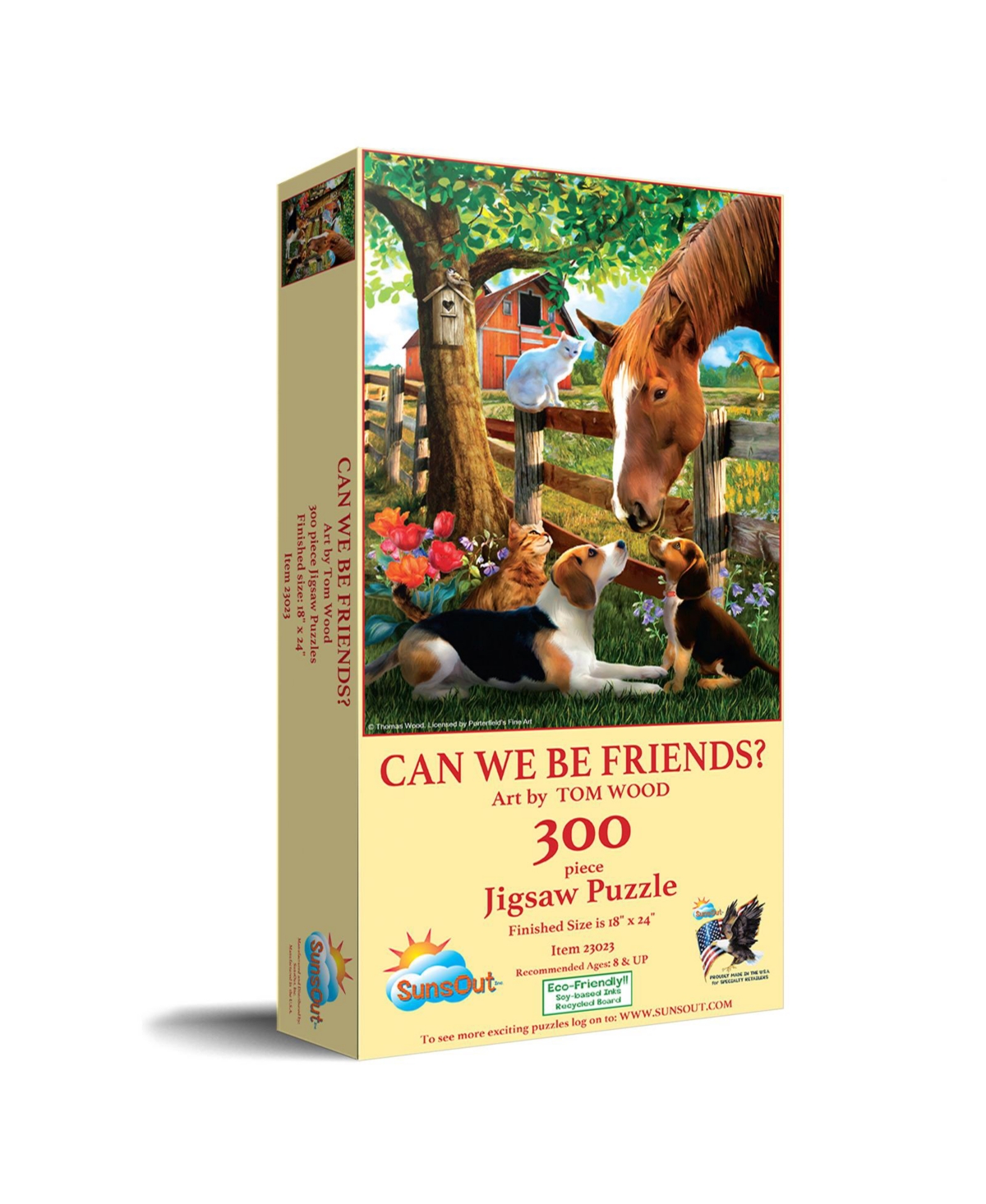 Click here for SunsOut Can We Be Friends 300 piece Jigsaw Puzzle... prices