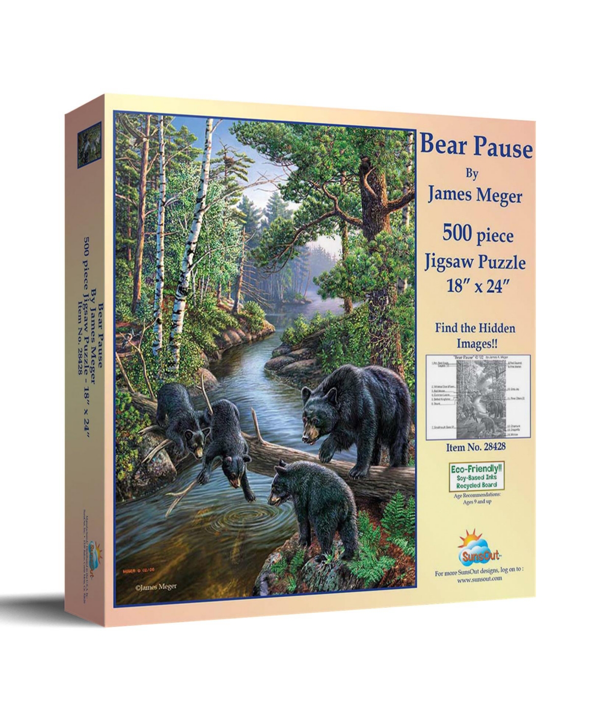 Click here for SunsOut Bear Pause 500 piece Jigsaw Puzzle for Adu... prices