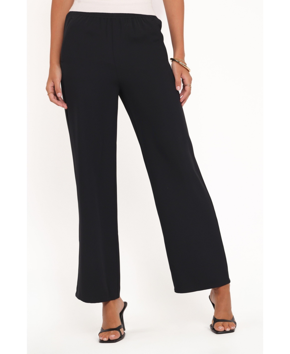 Click here for Petal and Pup Womens Clark Crepe Wide Leg Pant - B... prices