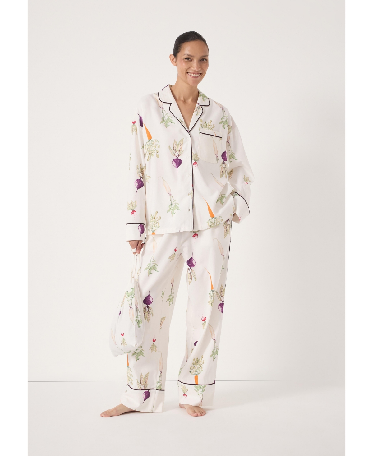 Click here for Hush Womens Long Sleeve Brushed Cotton Pyjamas - P... prices