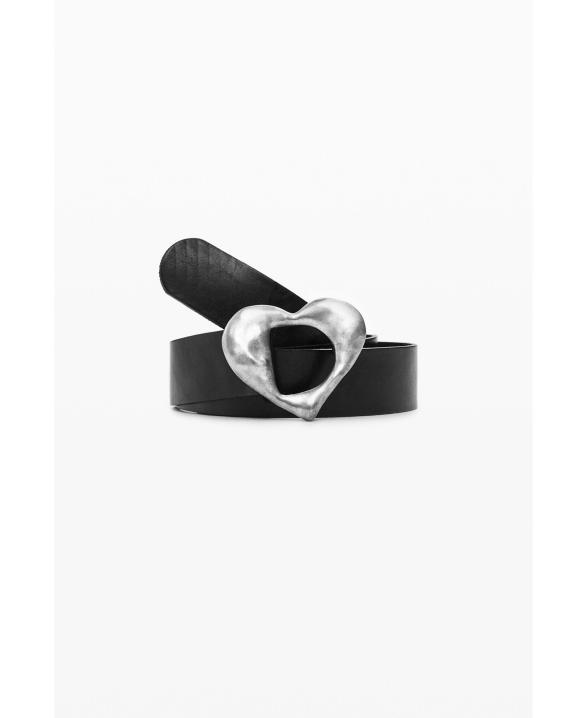 Click here for Desigual Womens Leather Belt Heart - Black prices