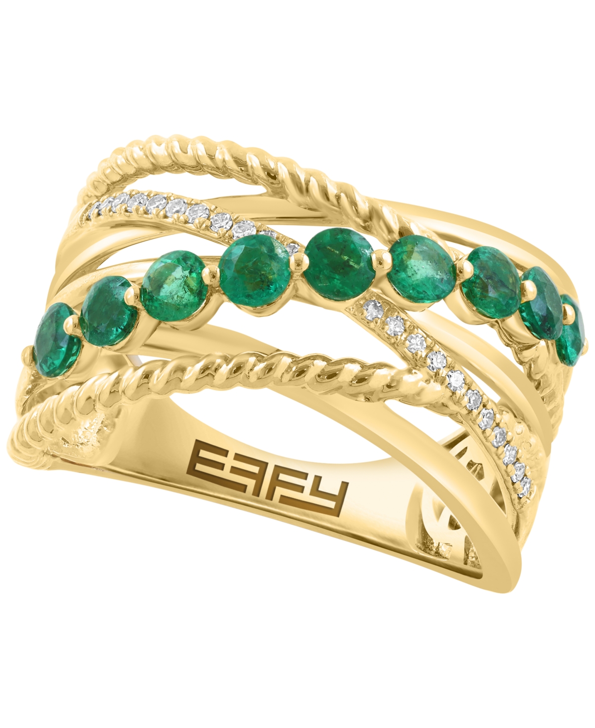 Click here for Effy Collection Emerald (7/8 ct. t.w.) And Diamond... prices