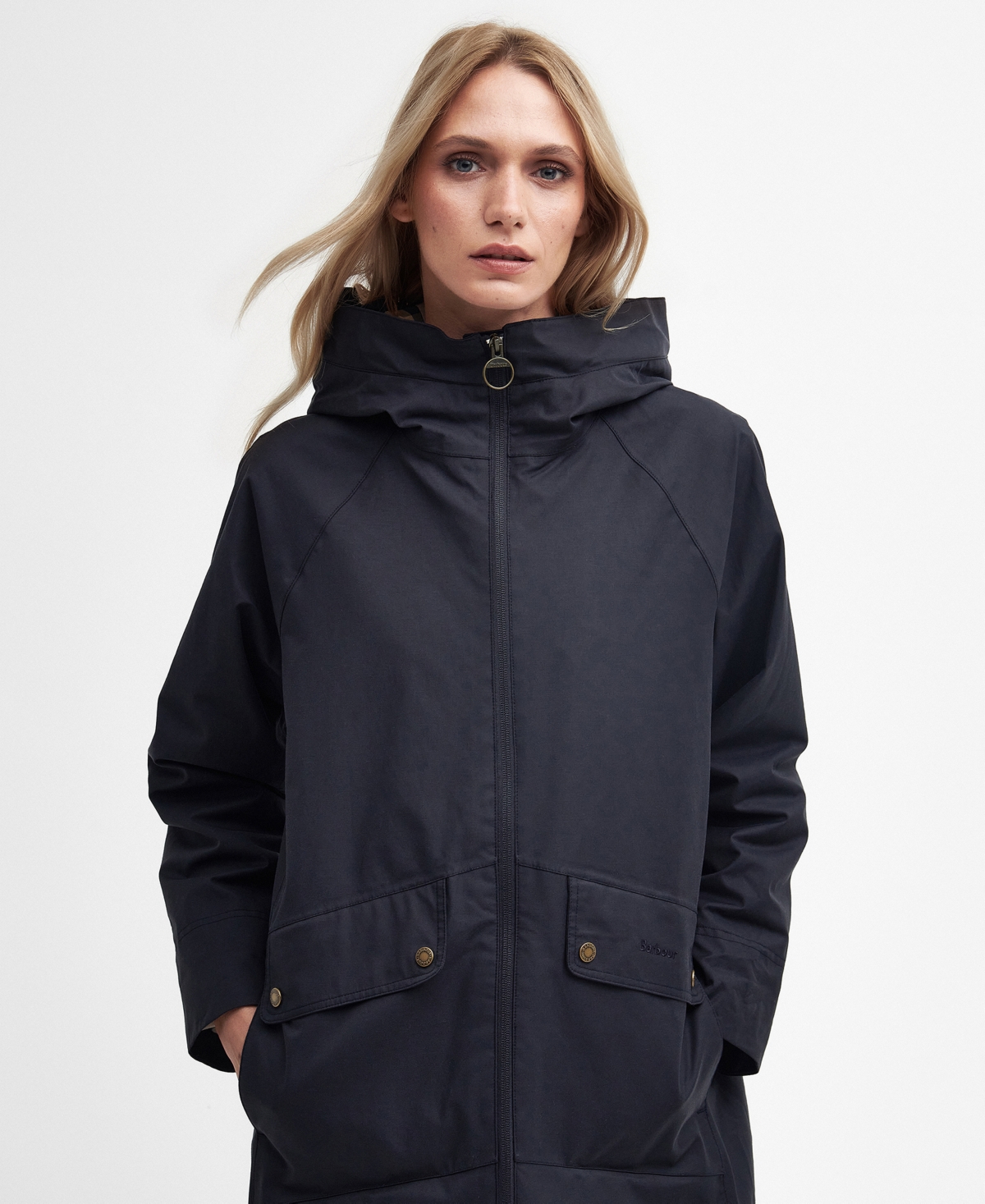 Click here for Barbour Womens Heron Waterproof Jacket - Dark Navy prices