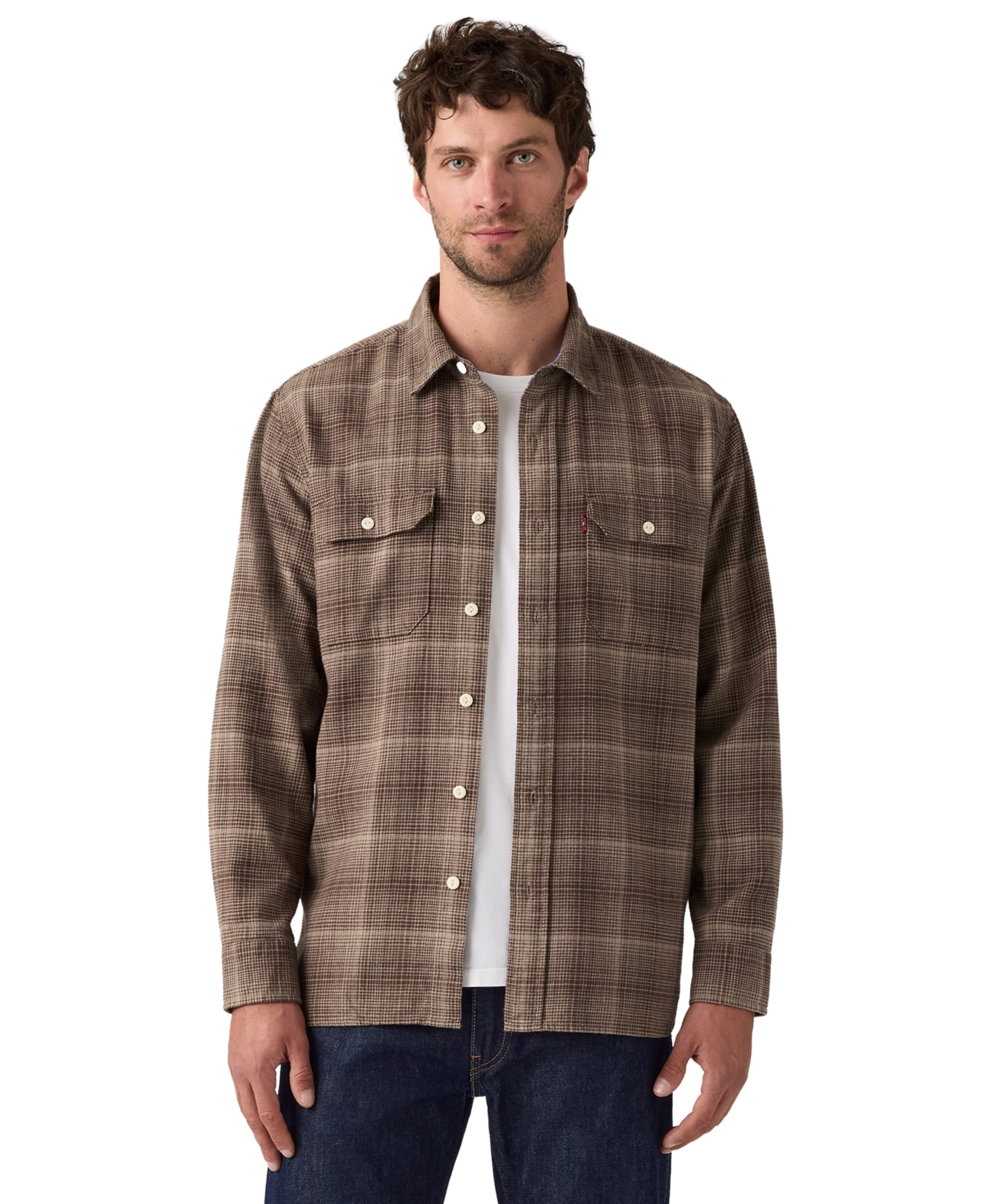 Click here for Levis Mens Relaxed Fit Long Sleeve Button Front Wo... prices