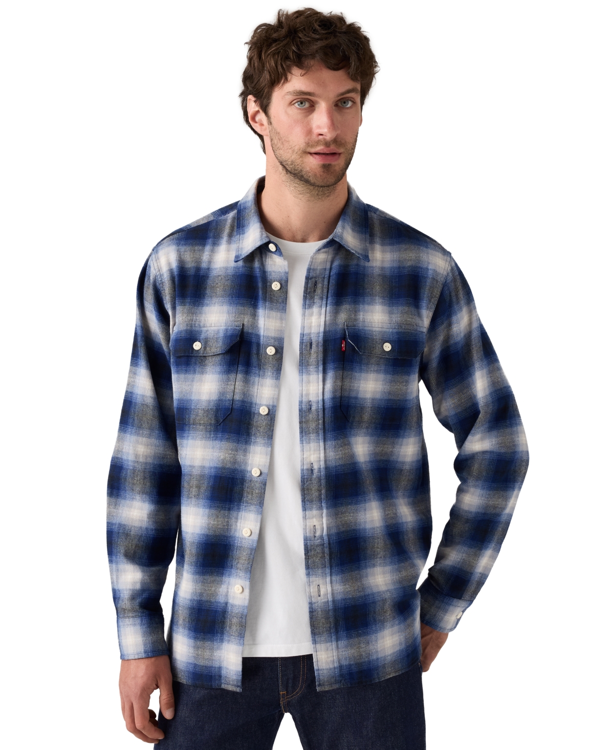 Click here for Levis Mens Relaxed Fit Long Sleeve Button Front Wo... prices