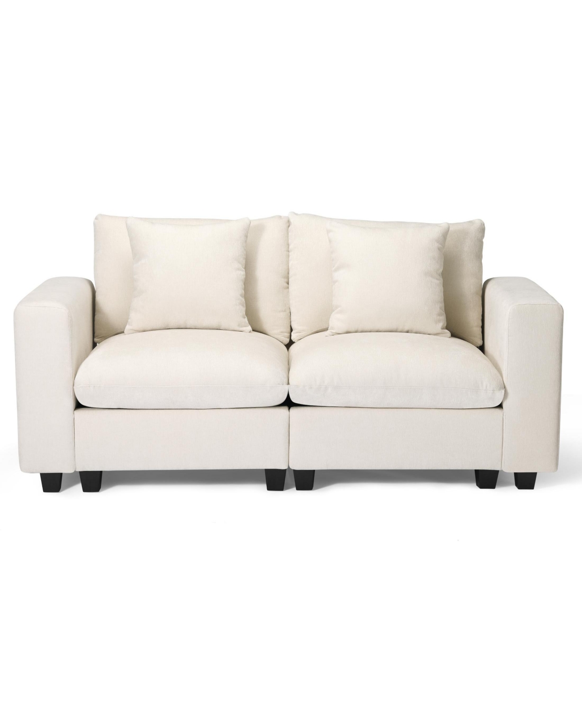 Click here for WestinTrends 70" Modular Chenille Loveseat So... prices