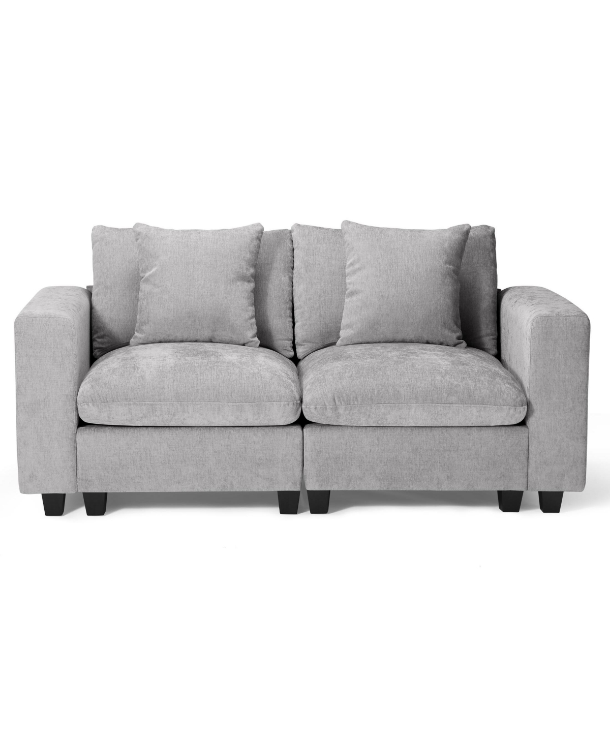 Click here for WestinTrends 70" Modular Chenille Loveseat So... prices