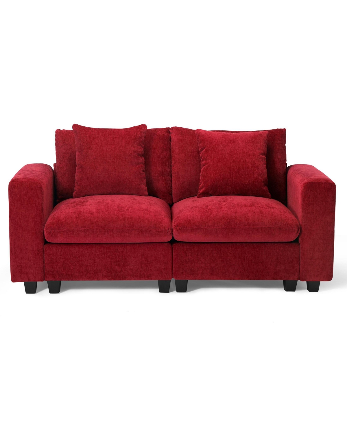 Click here for WestinTrends 70" Modular Chenille Loveseat So... prices