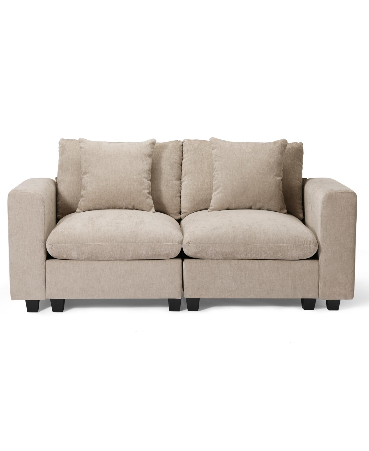 Click here for WestinTrends 70" Modular Chenille Loveseat So... prices