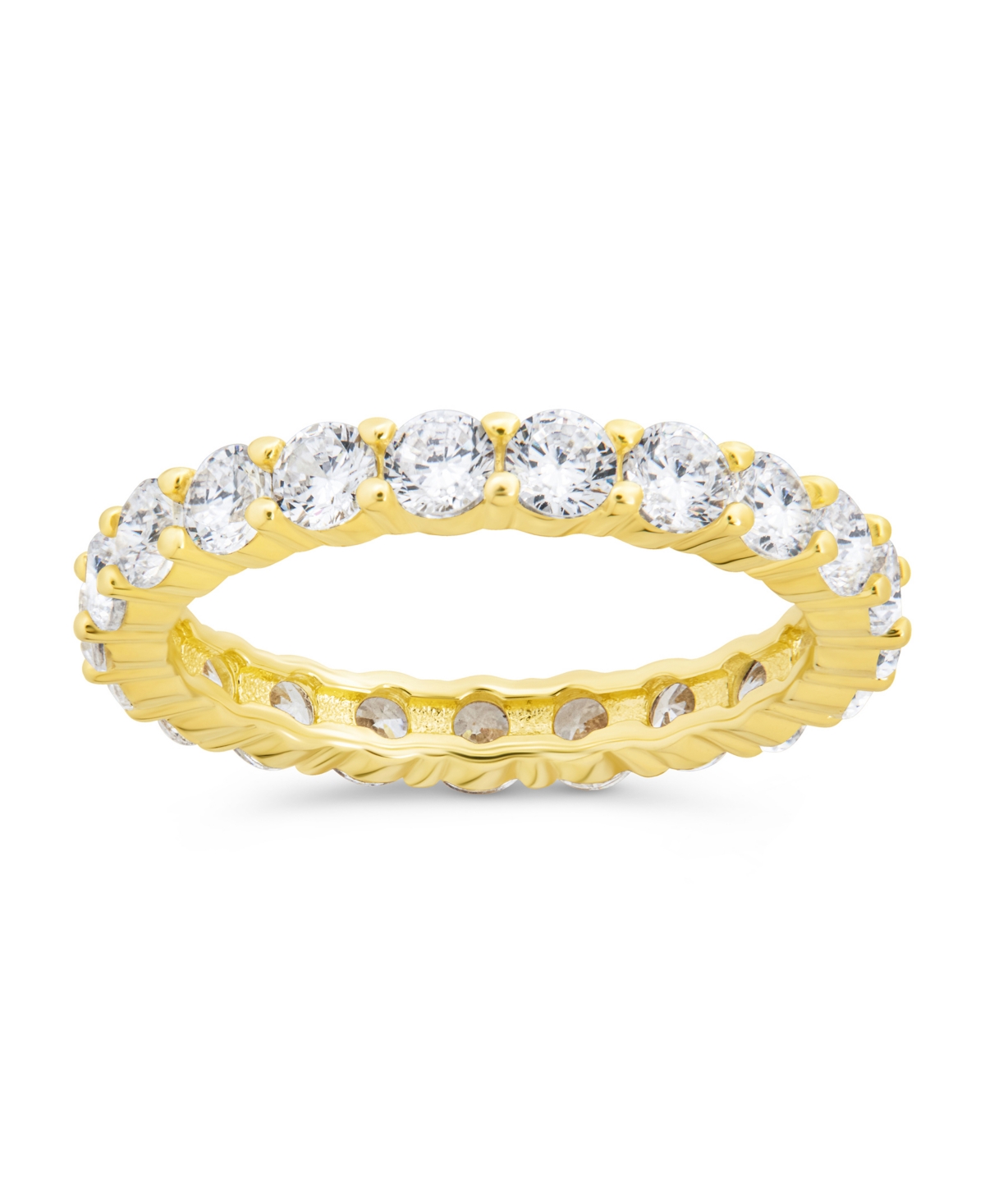 Click here for Sterling Forever Gracie Cz Eternity Ring - Gold prices