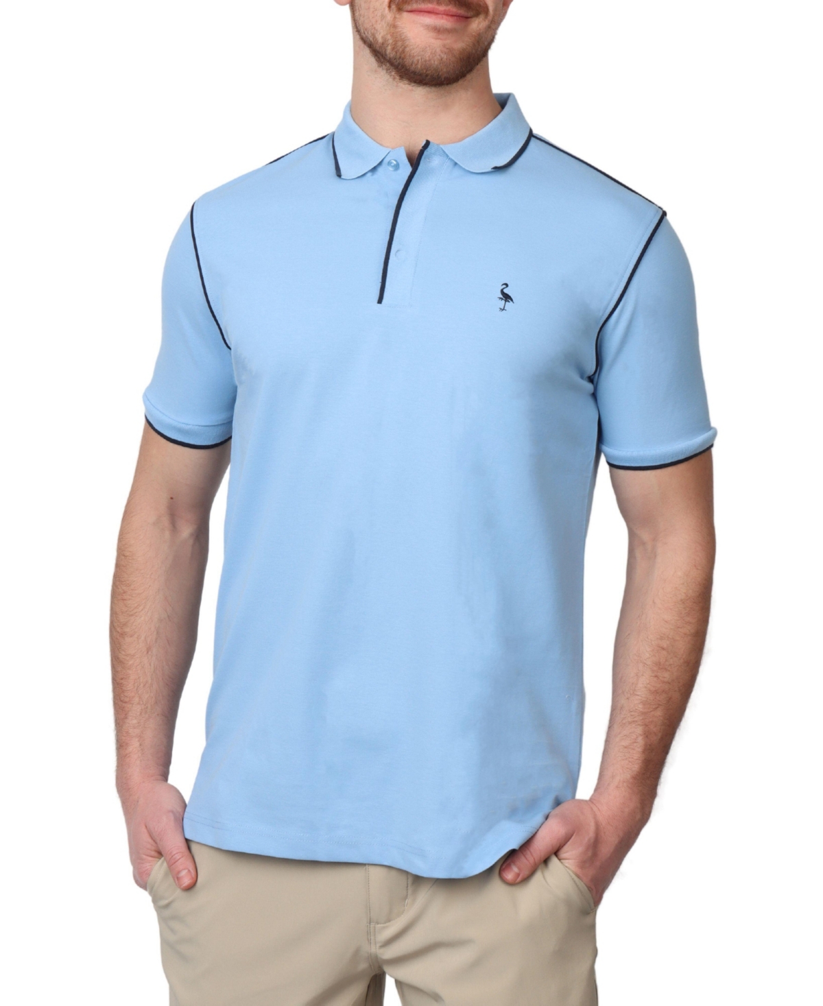 Click here for Tailorbyrd Mens Super Soft Interlock Polo with Con... prices