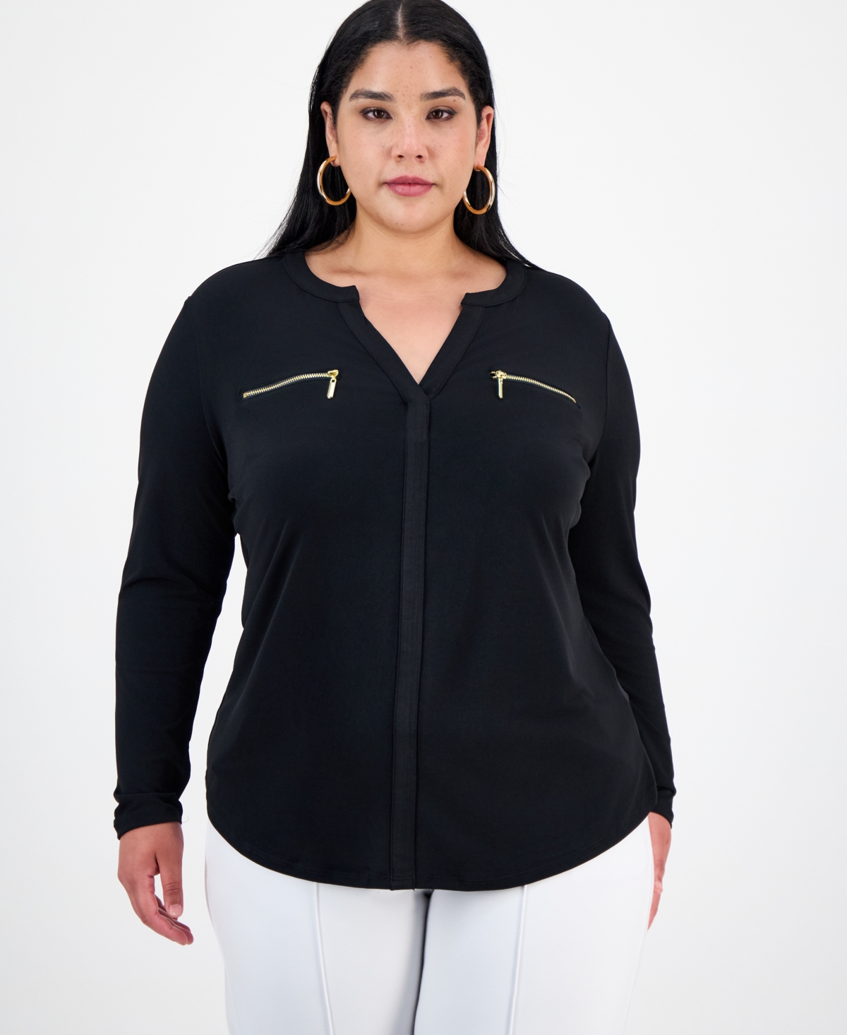 Click here for I.n.c. International Concepts Plus Size Zip-Pocket... prices