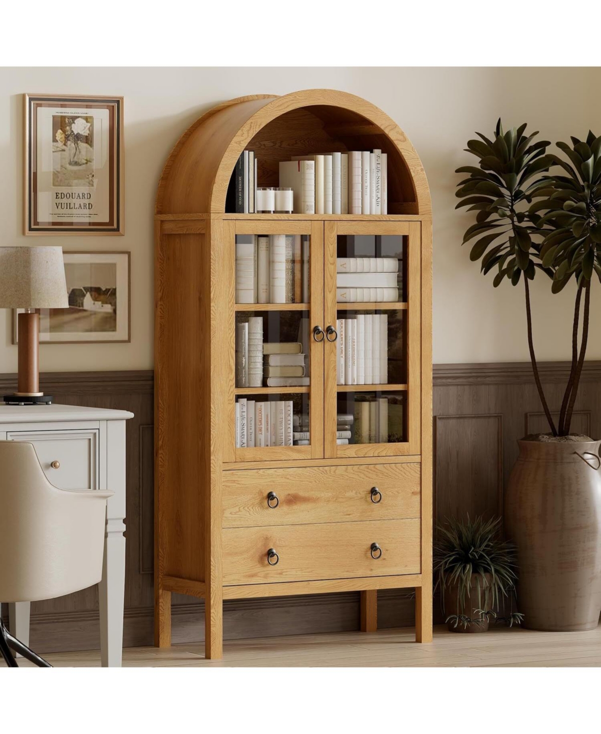 Click here for Gaomon 71" Arched Farmhouse Pantry Cabinet wi... prices