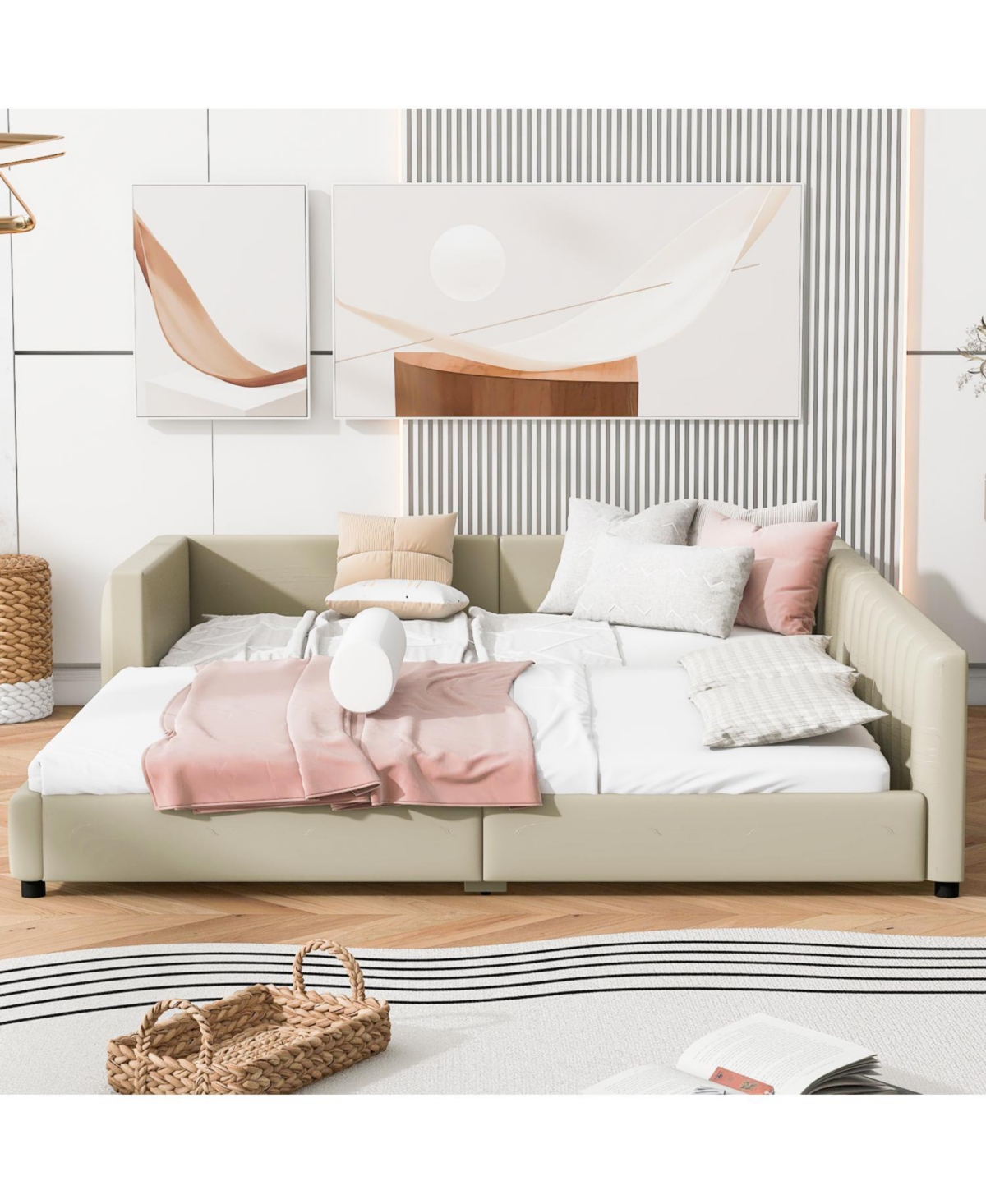 Click here for Streamdale Furniture Queen/Twin Xl Upholstered Pla... prices