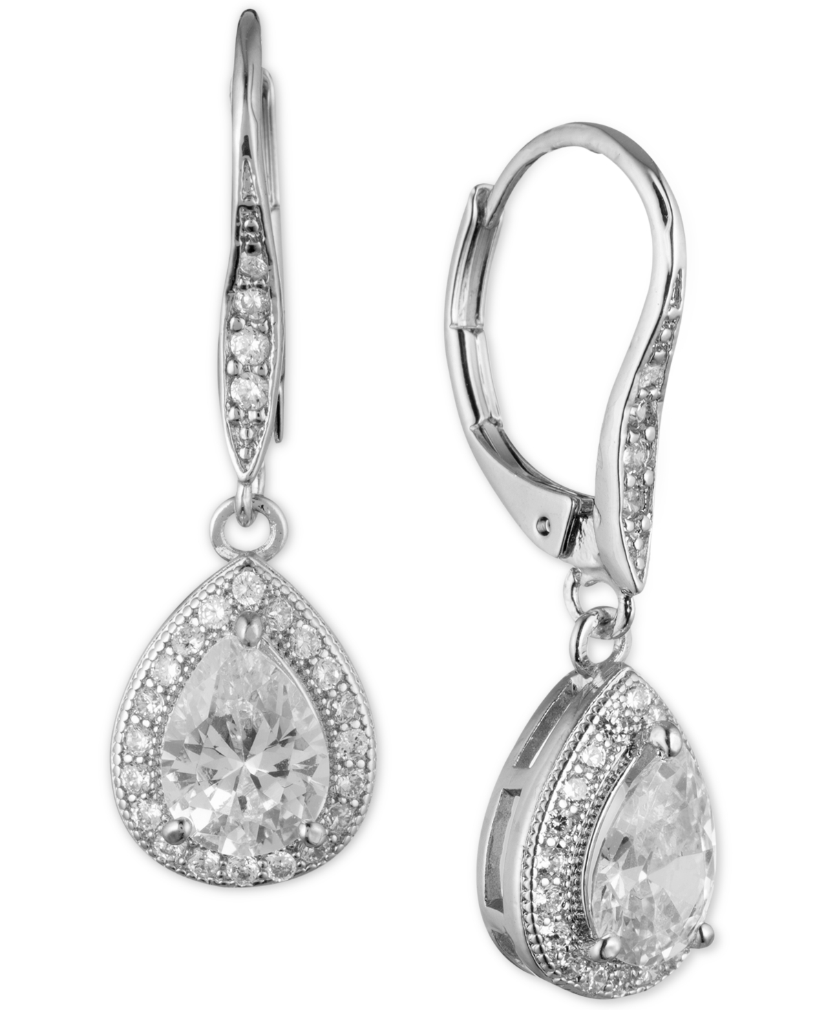 Click here for Anne Klein Teardrop Crystal and Pave Drop Earrings... prices