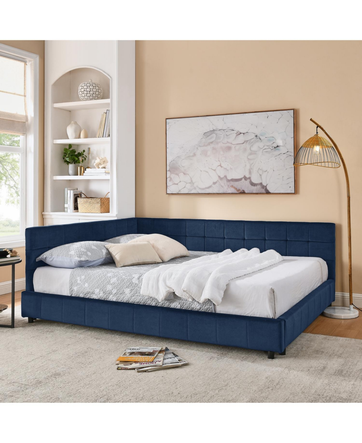 Click here for Streamdale Furniture Queen Bed Frame with Tufted B... prices