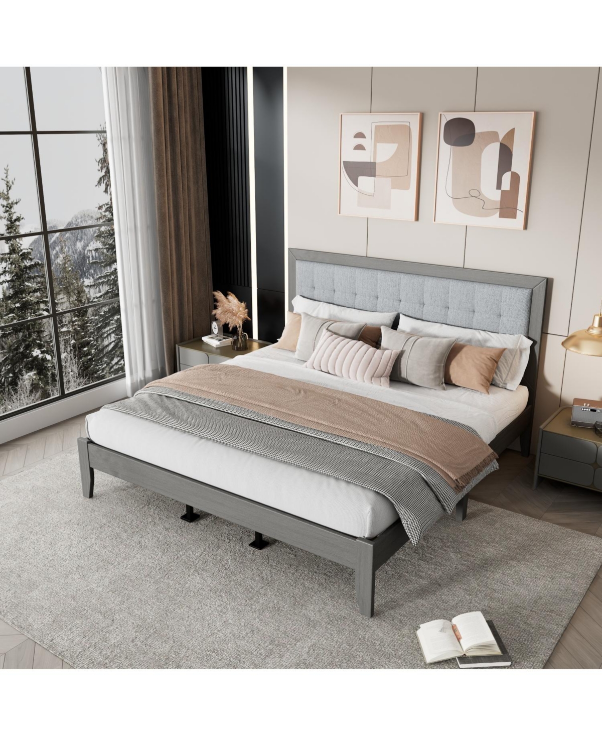 Click here for Streamdale Furniture King Solid Wood Platform Head... prices