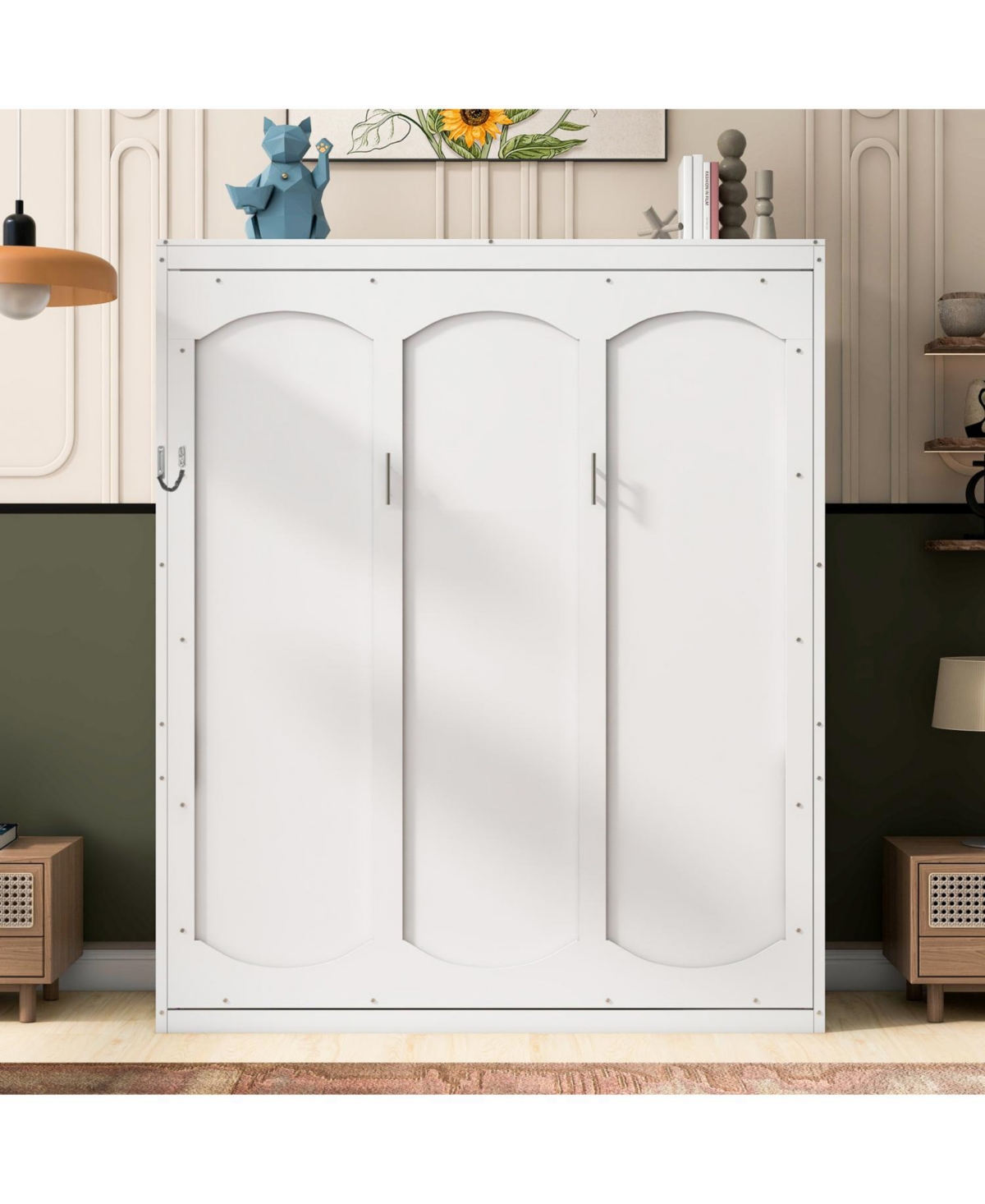 Click here for Streamdale Furniture Queen Size Wood Murphy Bed wi... prices