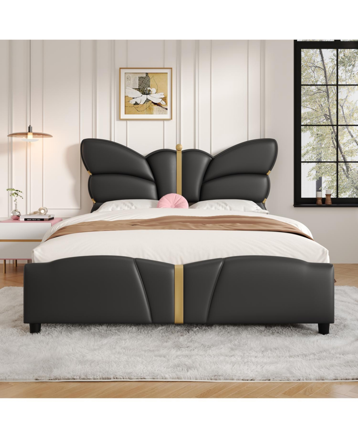 Click here for Streamdale Furniture Queen Upholstered Bed Frame... prices
