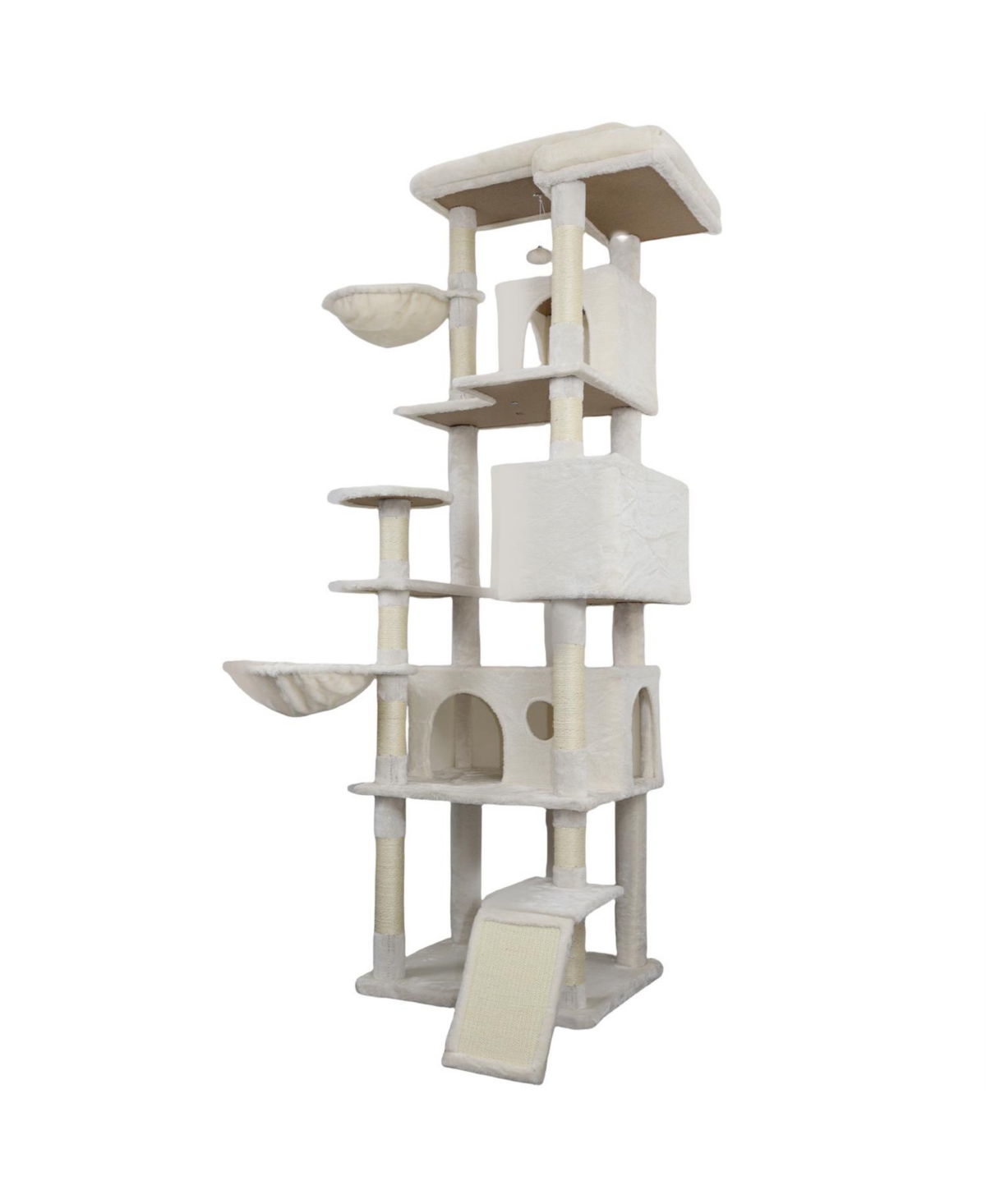 Click here for Aostirmotor 84" Beige Cat Tree Tower with Lar... prices