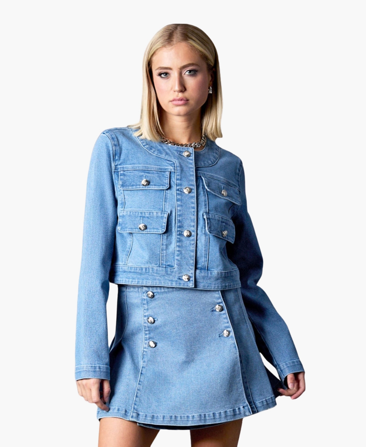 Click here for Blue Revival Womens Sabrina Button-Front Denim Jac... prices