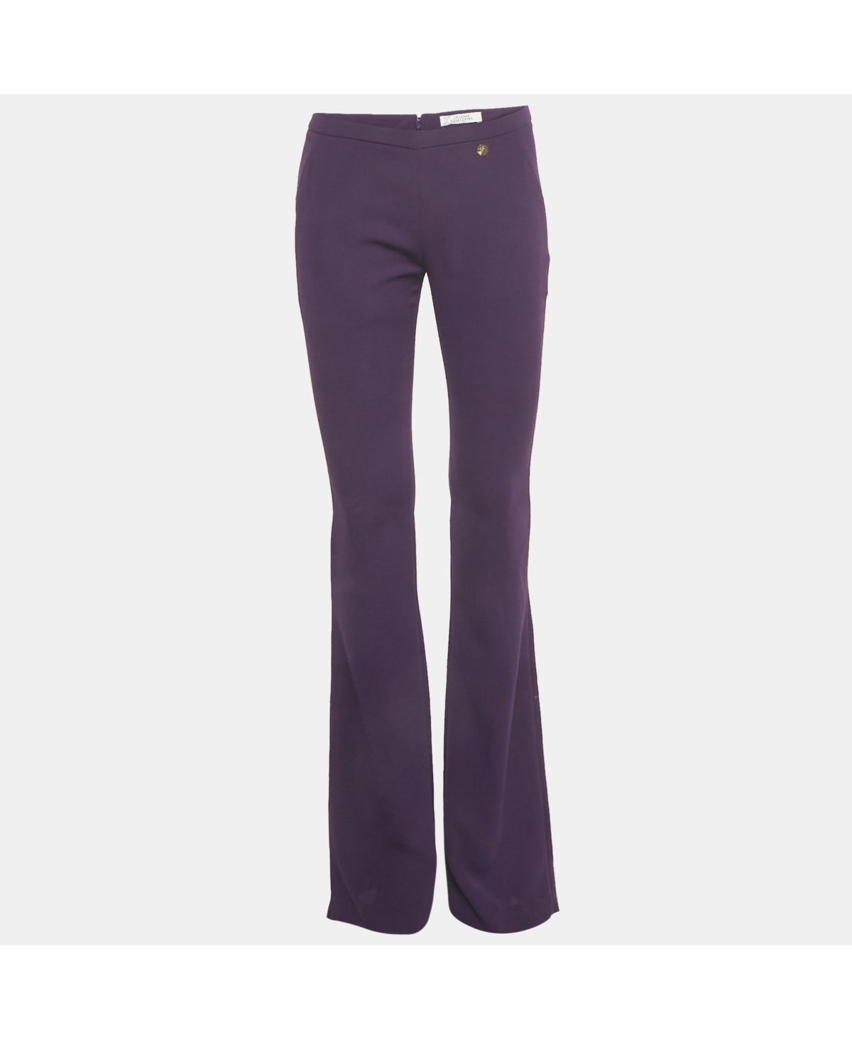 Click here for Pre-Owned Versace Collection Purple Crepe Wide Leg... prices