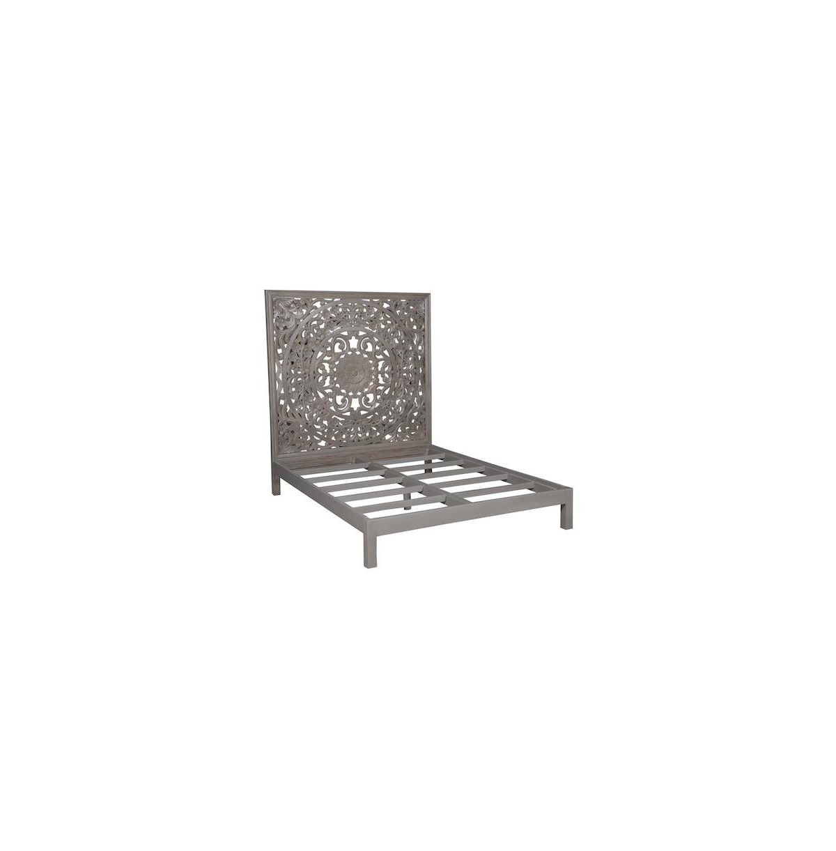 Click here for Porter Designs Mandala Hand Carved Motif Queen Bed... prices
