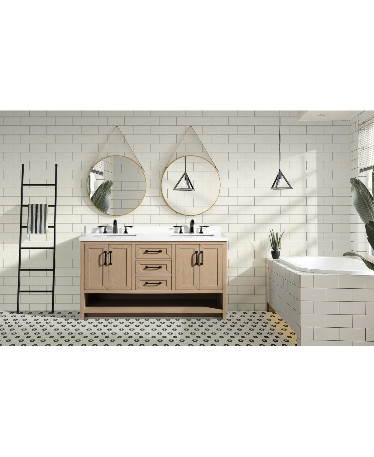 Click here for Ari Bath  Venice 55  Oak Finish - Oak prices