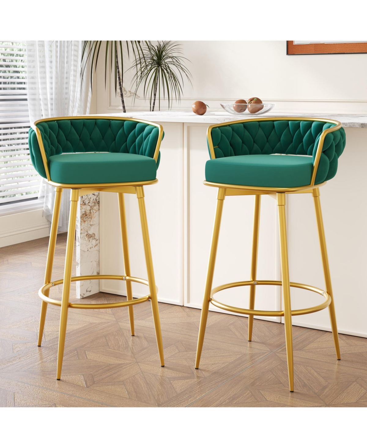 Click here for Streamdale Green Swivel Counter Height Bar Stools... prices
