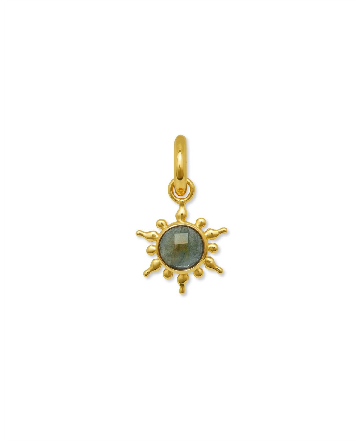 Click here for Ottoman Hands Labradorite Sun Charm - Gold prices