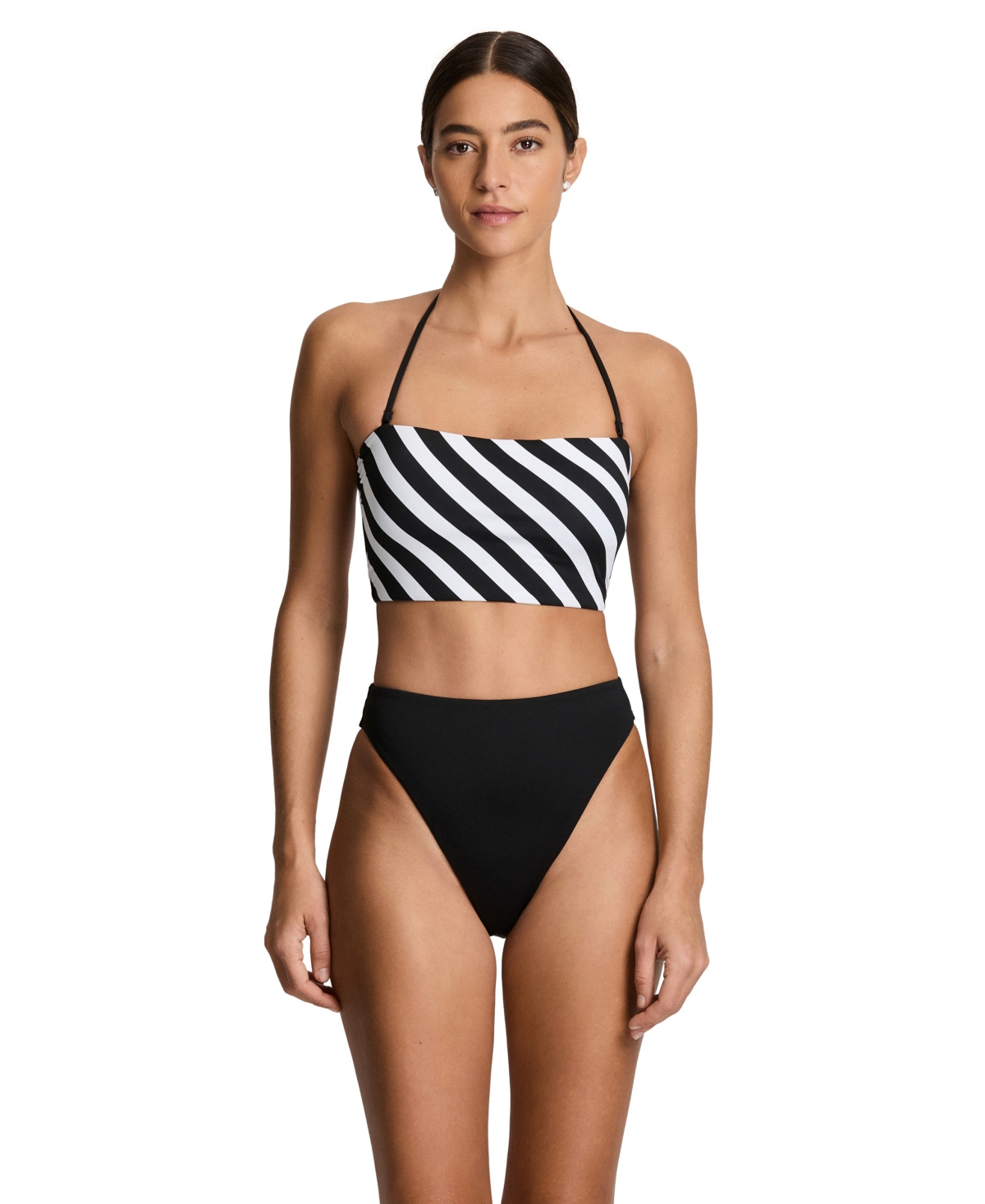 Click here for Lauren Ralph Lauren Womens Longline Bandeau Swimsu... prices