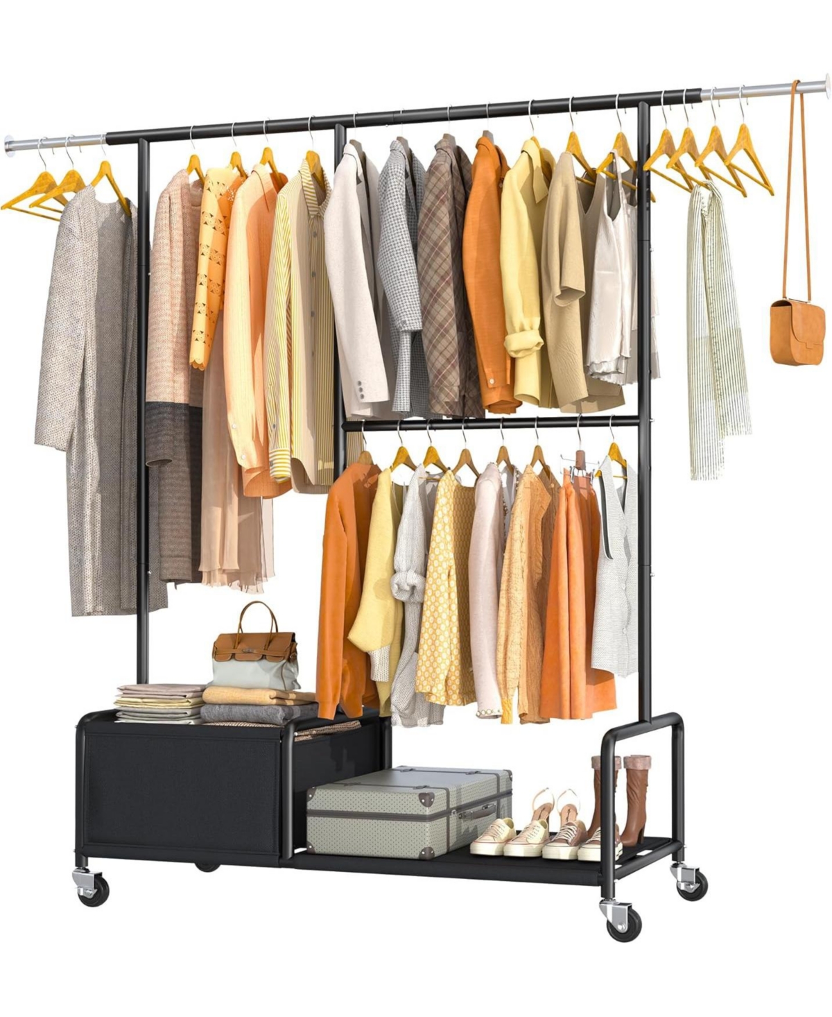 Click here for Raybee Clothes Racks for Hanging Clothes with Shel... prices