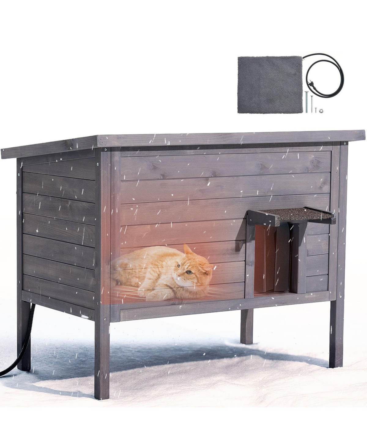Click here for Cozito 34" Heated & Insulated Wooden Outdoor... prices
